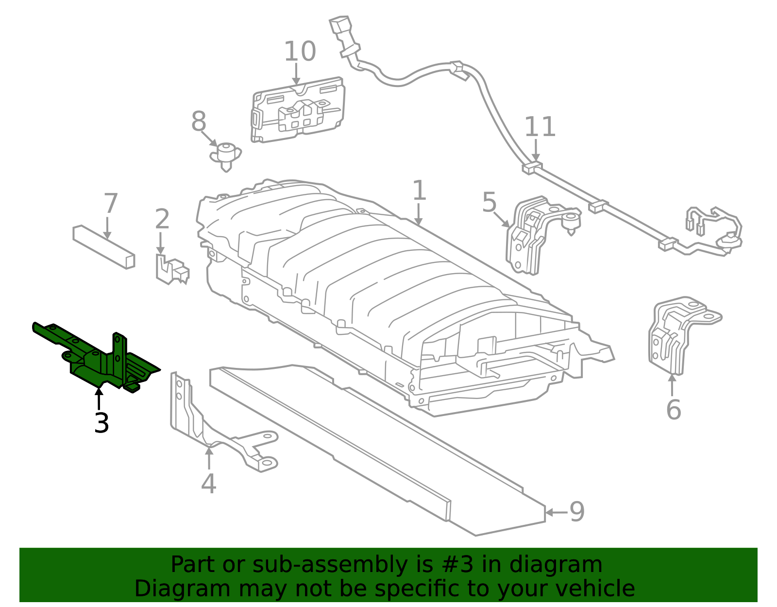 Drive Motor Battery Pack Bracket G920B-16010 | Toyota Parts Center