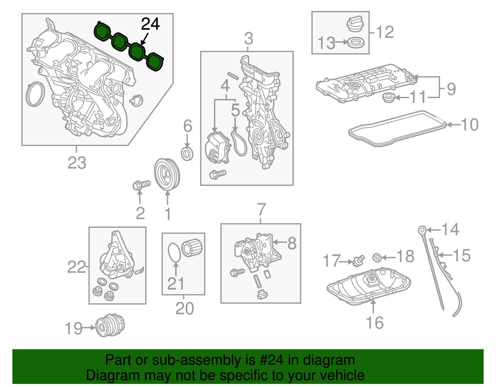 17177-0T020 - Gasket, Intake Manifold To Head, No. 1 - 2008-2025 Toyota ...