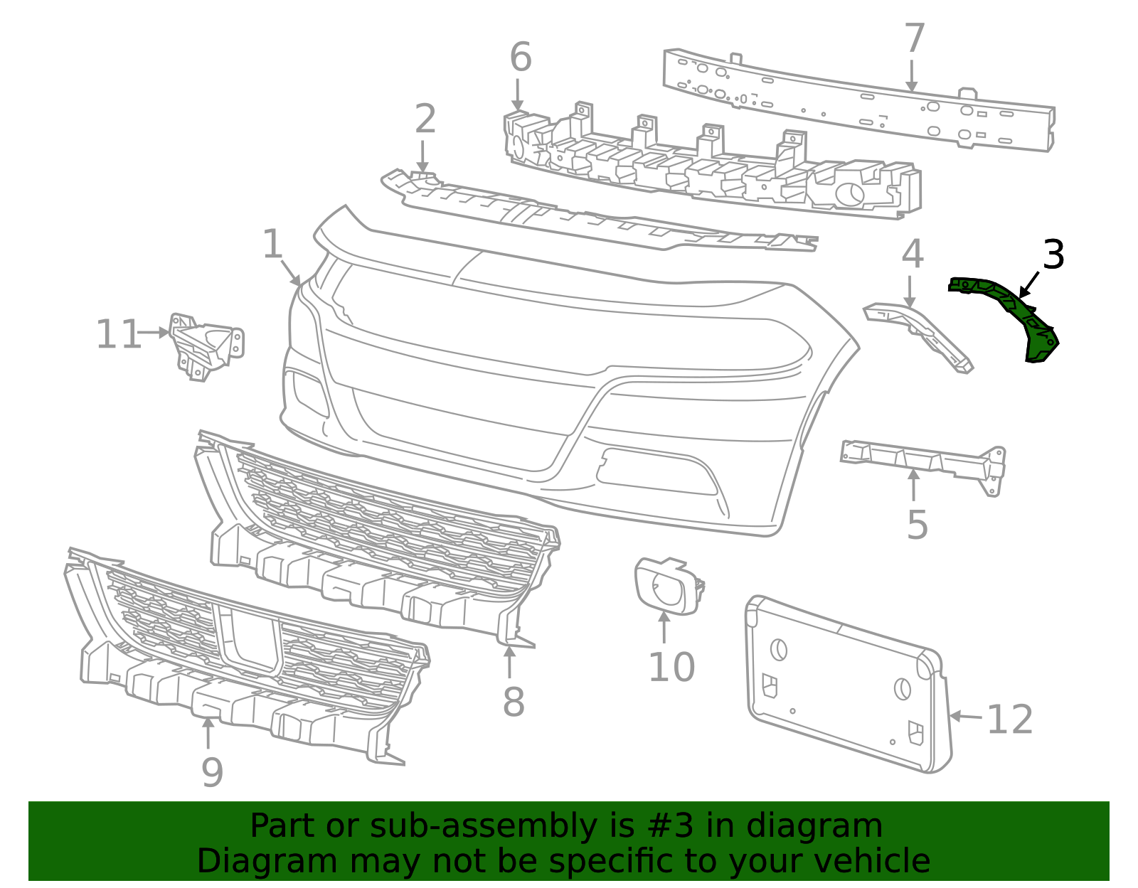 2015-2023 Dodge Charger Bracket 68226533AA | Mopar Parts Canada