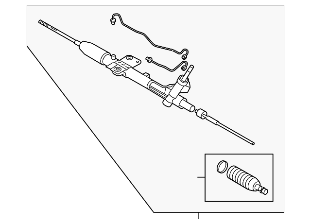 2008 Mitsubishi Lancer Steering Gear 4410A011 | Mitsubishi Parts ...