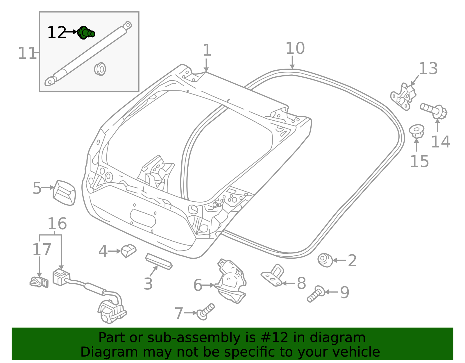 90109-SCK-003 - Lift Cylinder Ball Stud 2012-2021 Honda | Honda Parts ...