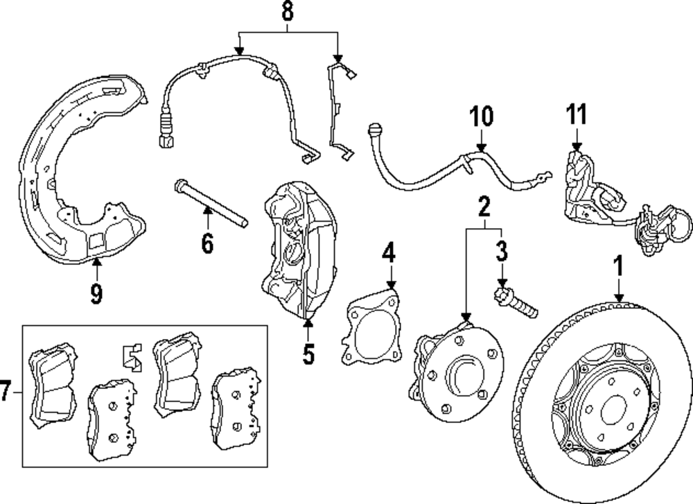 04465-50280 - 2018-2024 Lexus - Disc Brake Pad Set Front | My L Parts