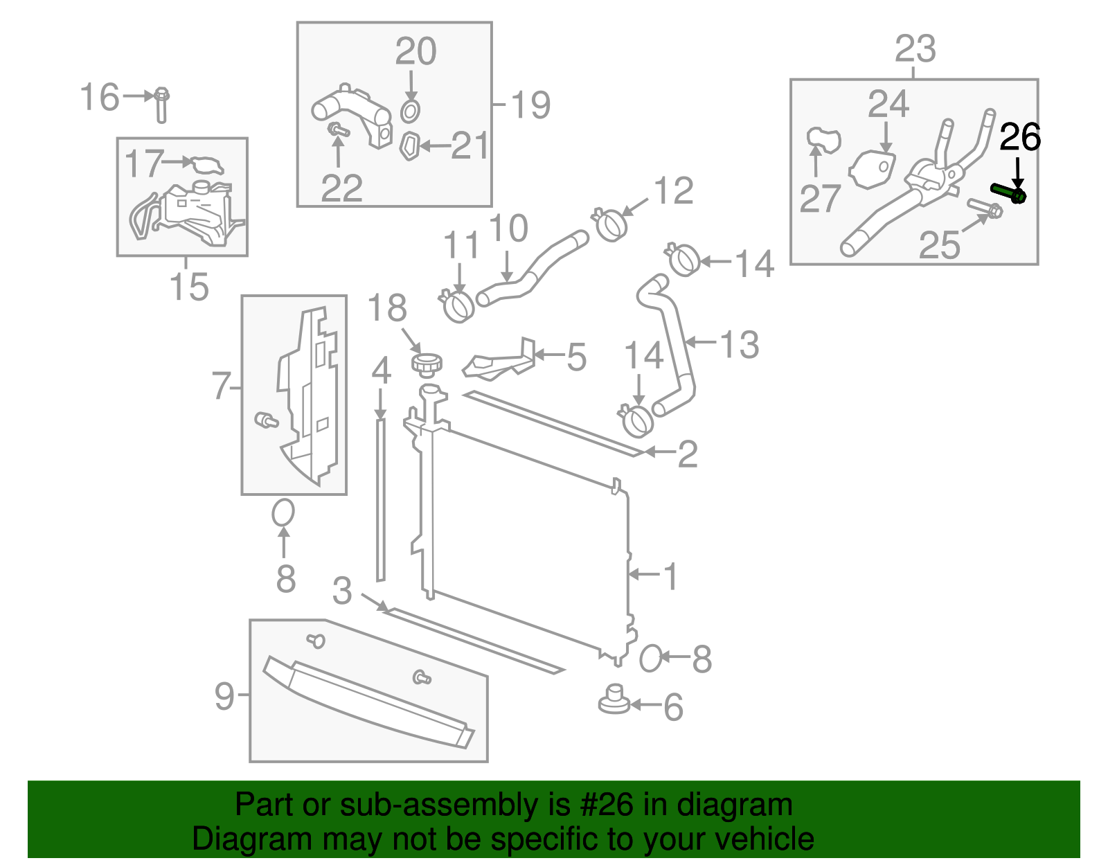 2007-2025 GM M6x1x60 Engine Coolant Thermostat Housing Bolt 11588719 GM ...