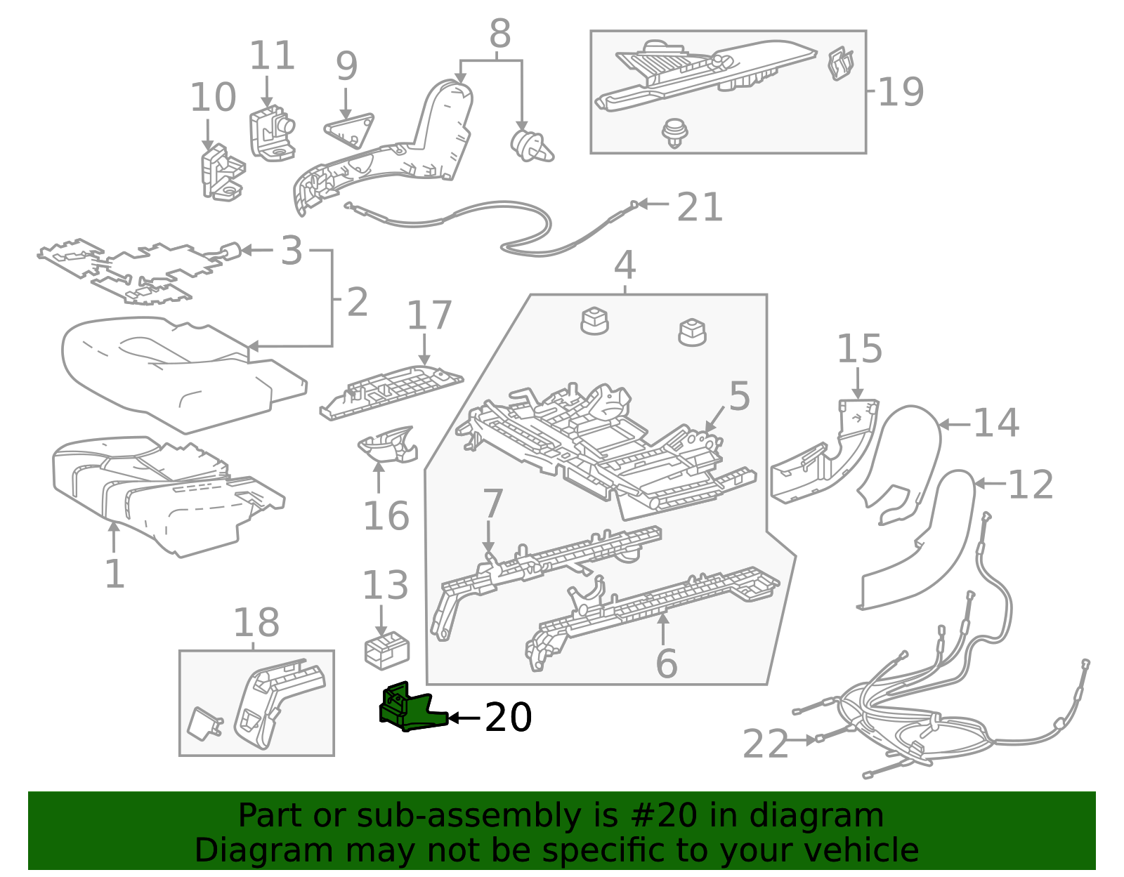 Genuine Toyota Ft End Track Cover part# 71691-0E030-C0 for 2020-2025 ...