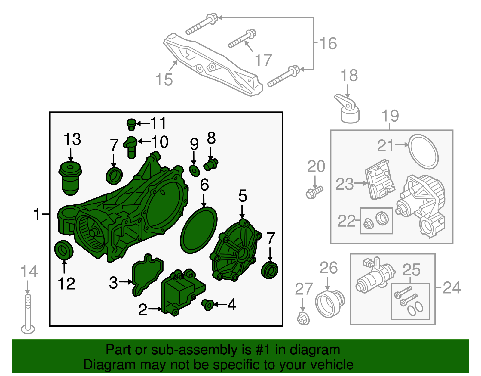 2022-2025 Volvo Differential 36011763 | TascaParts.com