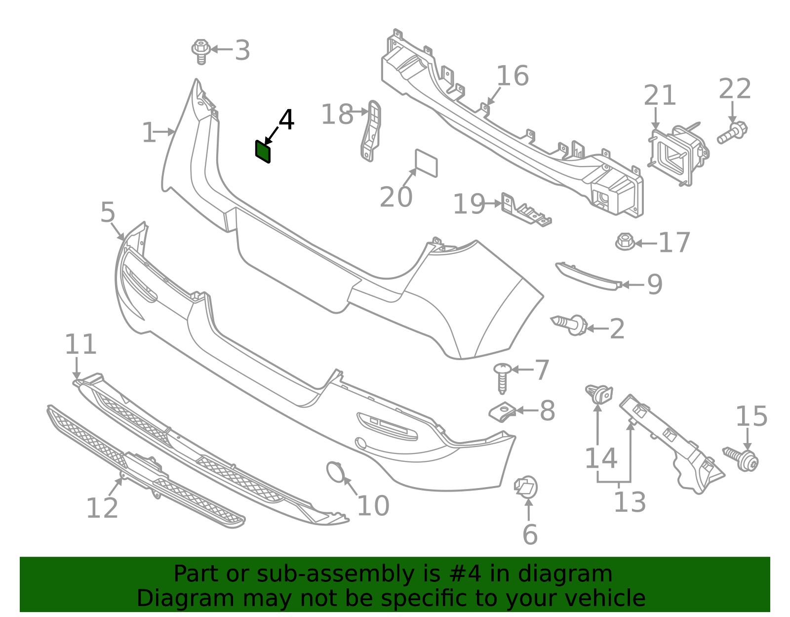 86619-K0000 - Bumper Cover Pad 2020-2025 Kia Soul | Kia.Parts Store