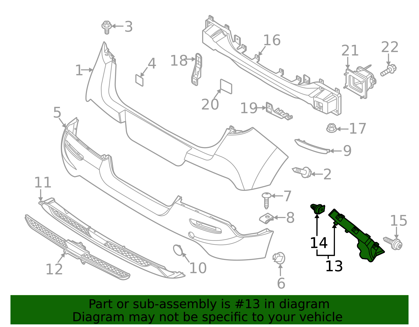 2020-2025 Kia Soul OEM NEW 2020 Kia Soul Rear Bumper Side Bracket 86652 ...