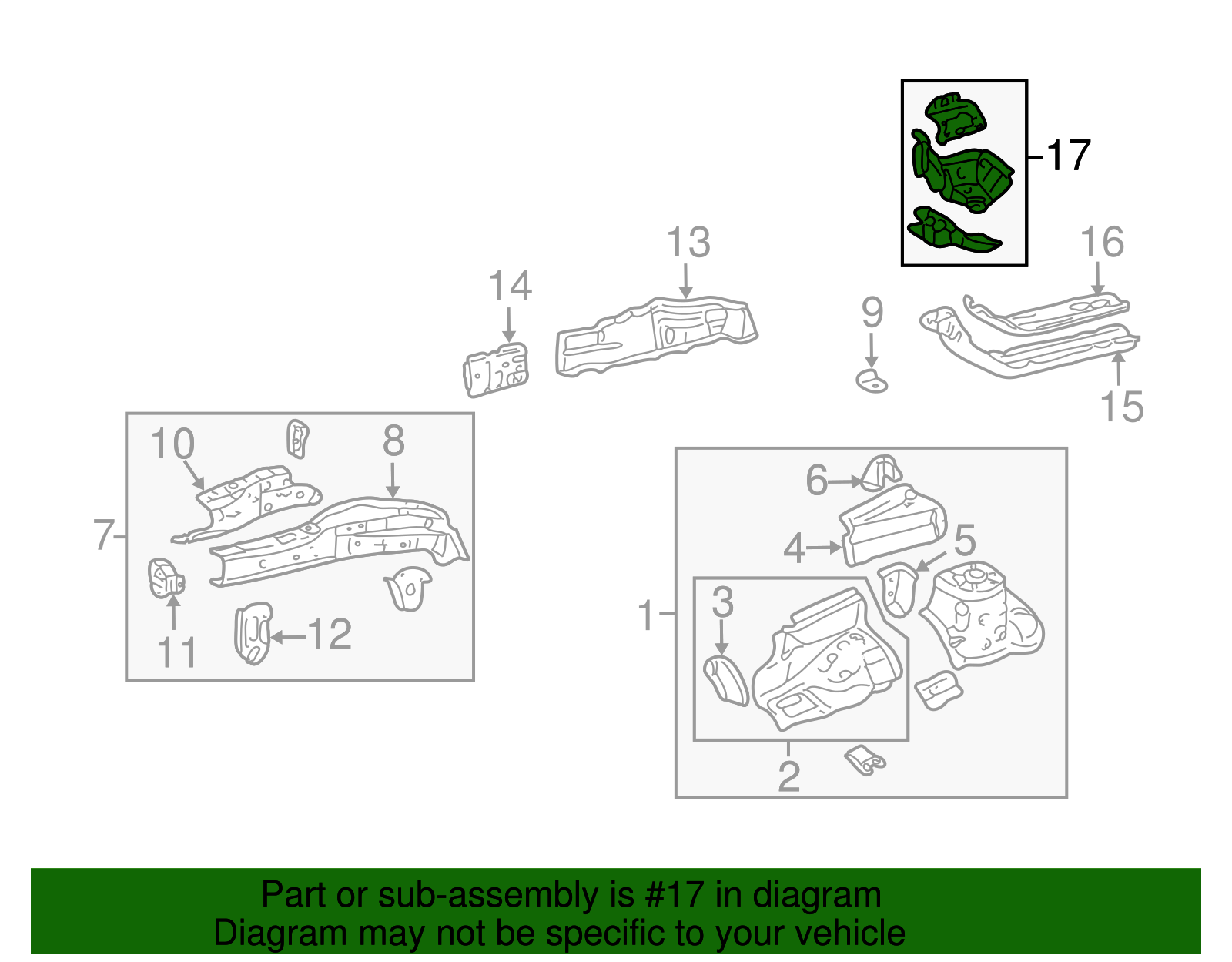 2003-2009 Toyota Torque Box 57107-02900 | Toyota Parts Center