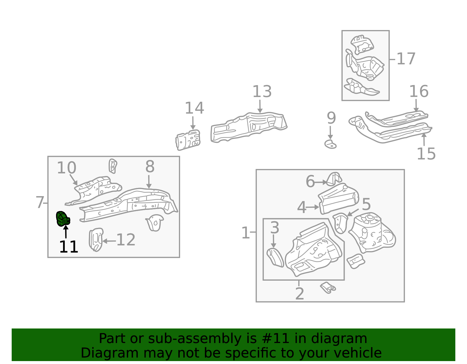 2003-2008 Toyota Corolla 2003-2008 Toyota Corolla - Front Support 57142 ...