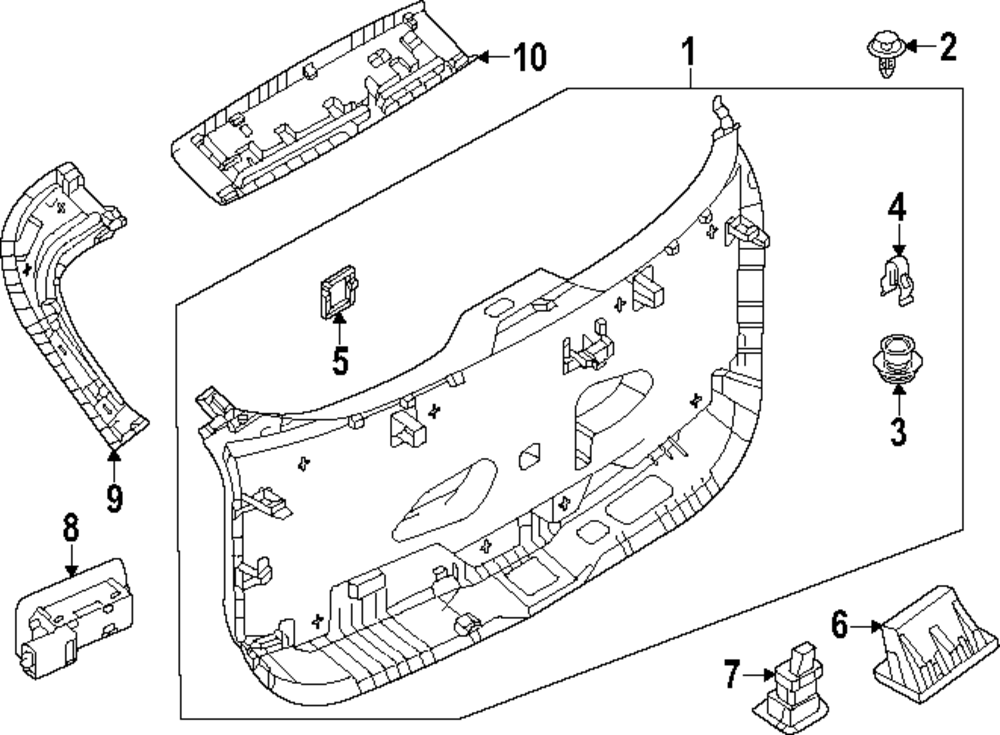 2024 Mazda CX-90 Side Gate Trim KMV6-68-950-02 | RealMazdaParts.com