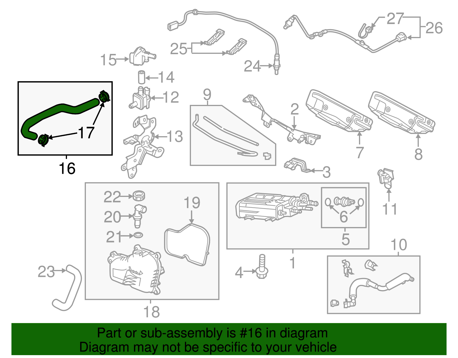 PY01-20-370 - Mazda Vacuum Tube 2014-2018 Mazda | Performance Auto Parts