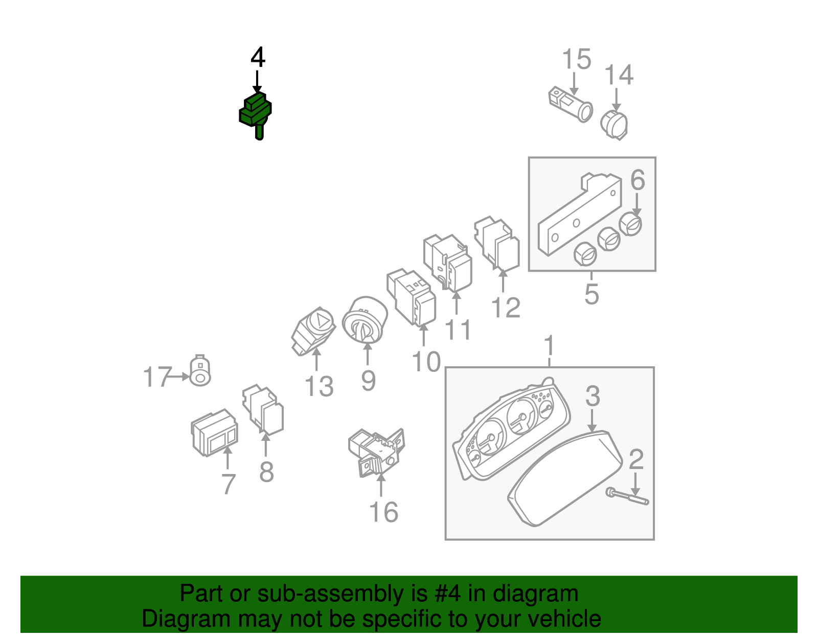 28576-9BH0A - 2004-2021 Nissan - Sentinel Sensor | Anicra Nissan Parts