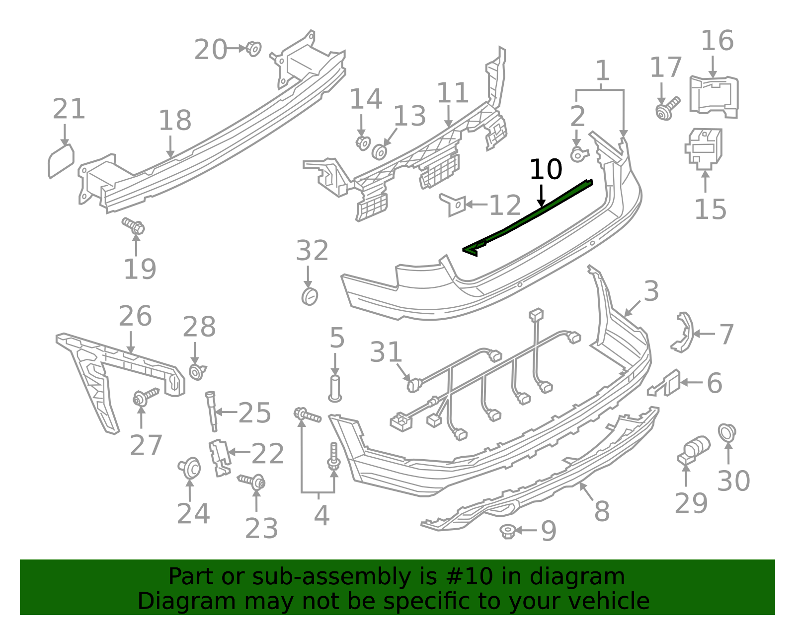 2017-2019 Audi A4 allroad Strip 8W9-807-900-G | TascaParts.com