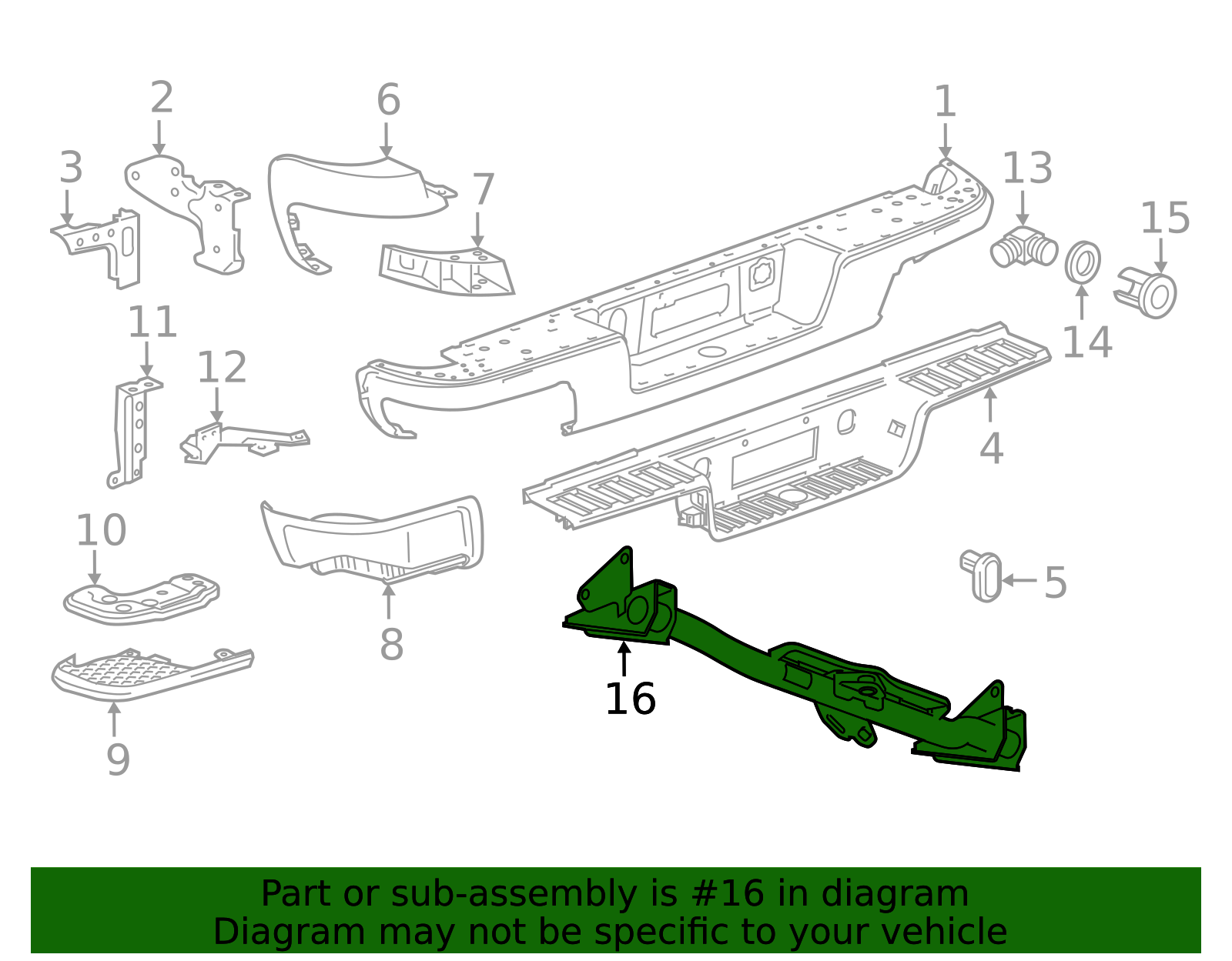2015-2022 GM Trailer Hitch Platform 84301196 | Capital Chevy Parts