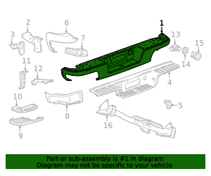 2019-2022 GM Bumper 84568269 GM | GMPartsDirect.com
