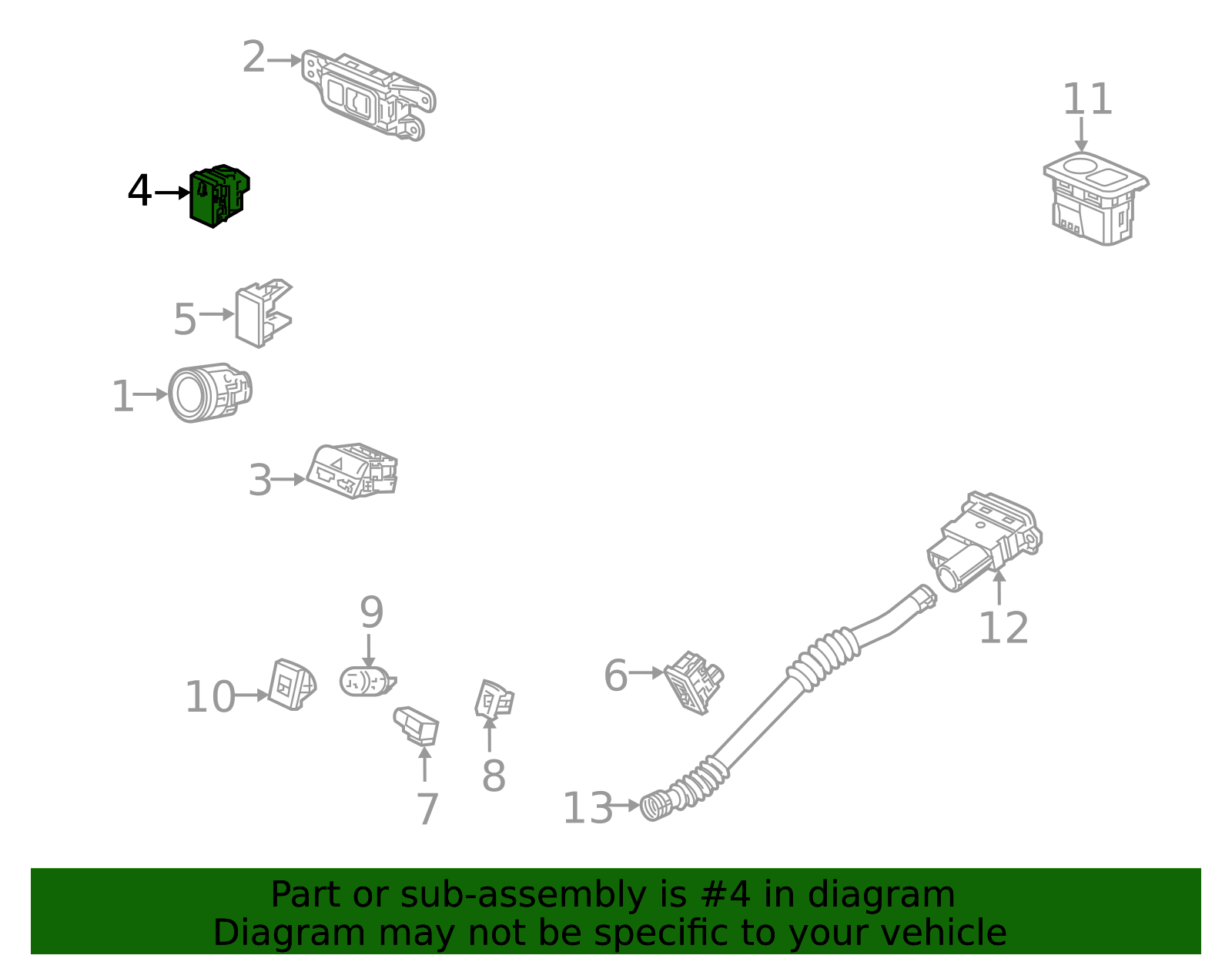 35560-TVA-A21 - 2018-2024 Honda - Switch Assembly Safe & Vsa Off ...