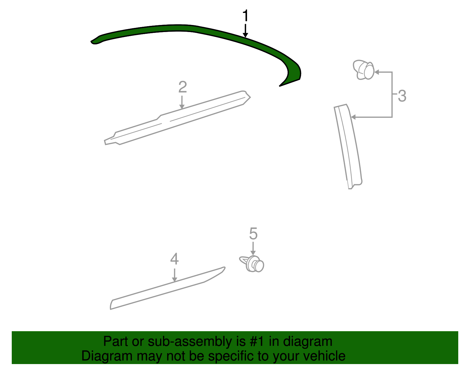75708-33030 - Window Molding - 2007-2012 Lexus ES350 | My L Parts