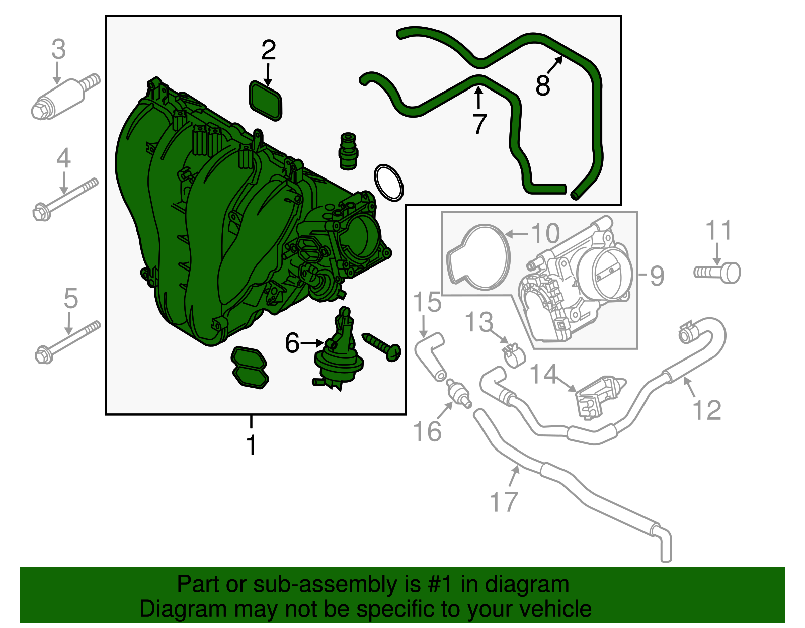 2003-2005 Mazda 6 Intake Manifold L341-13-100G | RealMazdaParts.com