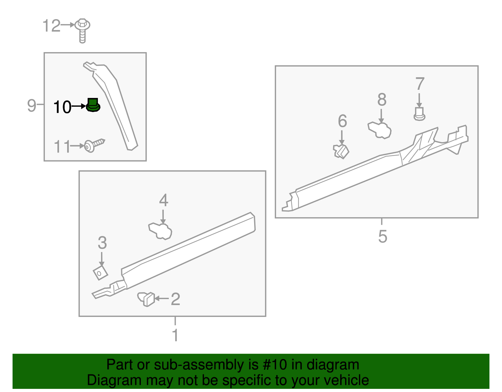 2011-2025 Honda Pillar Molding Clip 91513-TK8-A01 | Honda Factory Parts