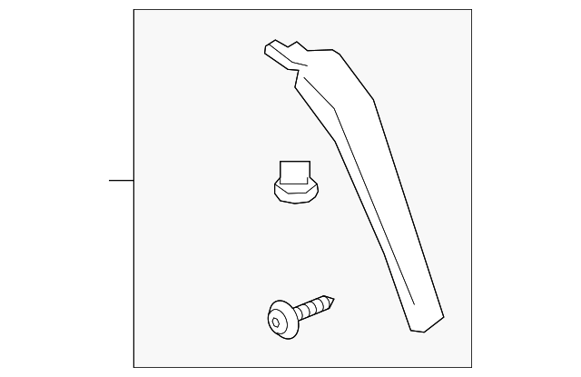 74455-T6Z-A01ZL - 2021-2025 Honda Ridgeline - Pillar Molding | Honda Car Parts Direct