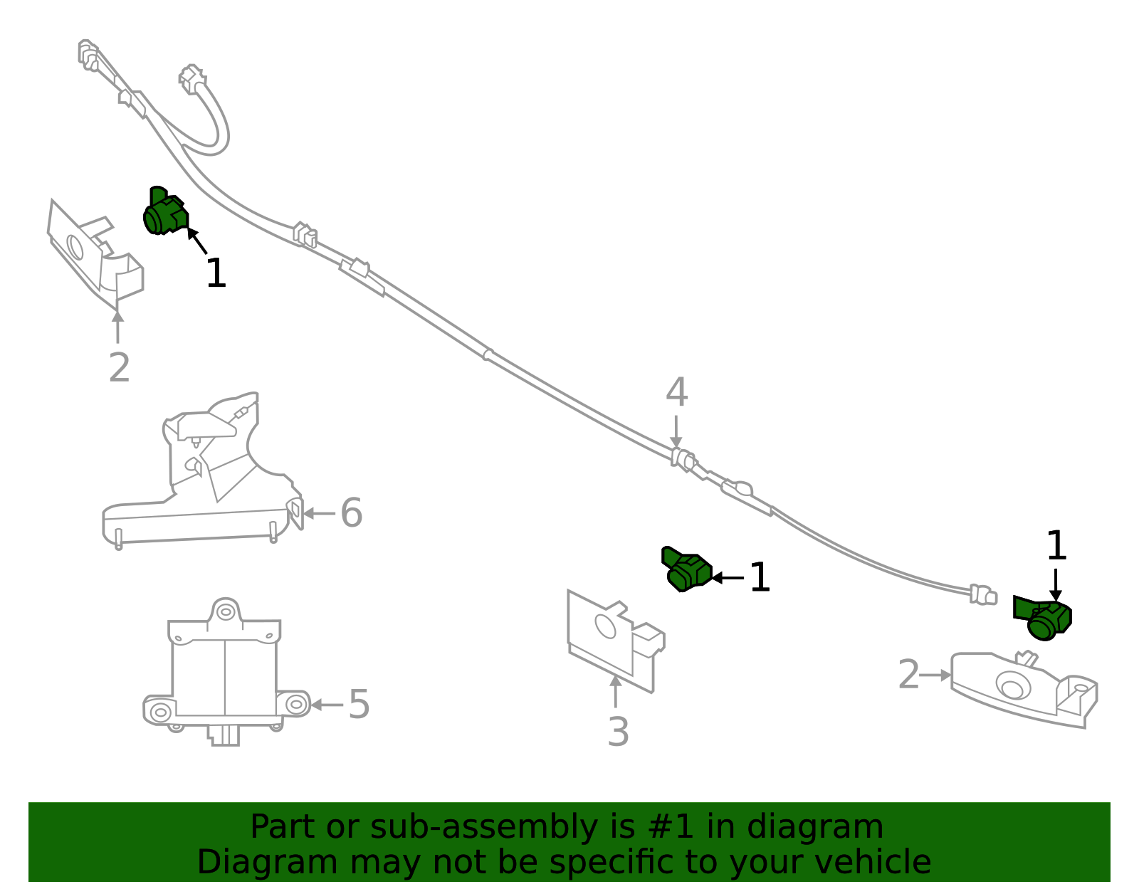 2023-2024 Subaru Legacy Park Sensor 87621AN02AQ8 | Subaru Parts Quick