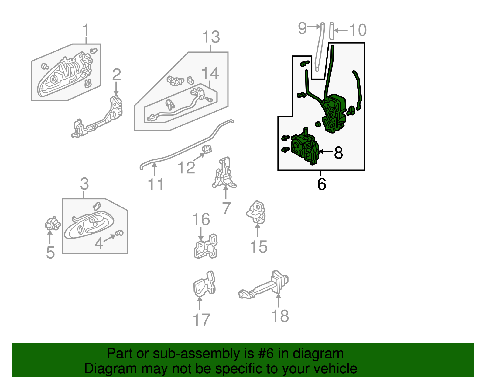 72150-S82-A01 - 1998-2002 Honda Accord - Lock Assembly L Front Door ...