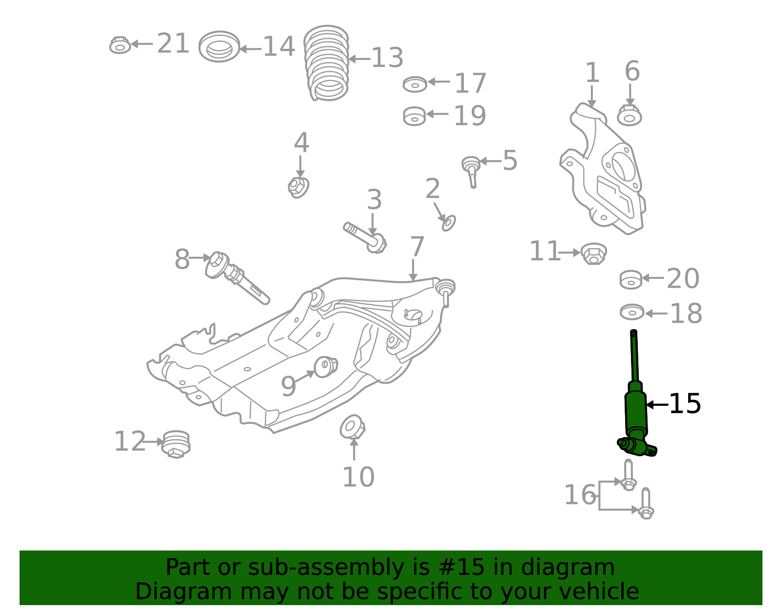 2013-2024 Ram Suspension Shock Absorber 68170198AC | Mopar Parts Canada