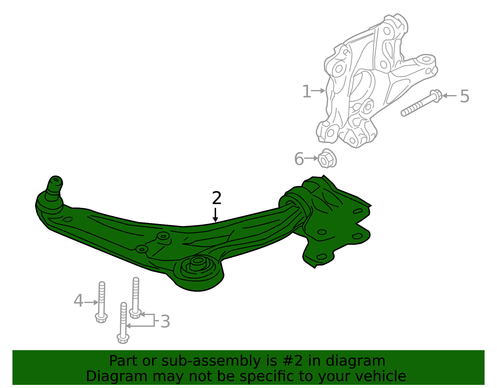 2019-2023 Lincoln Nautilus | Lower Control Arm | F2GZ-3079-J | Walls ...
