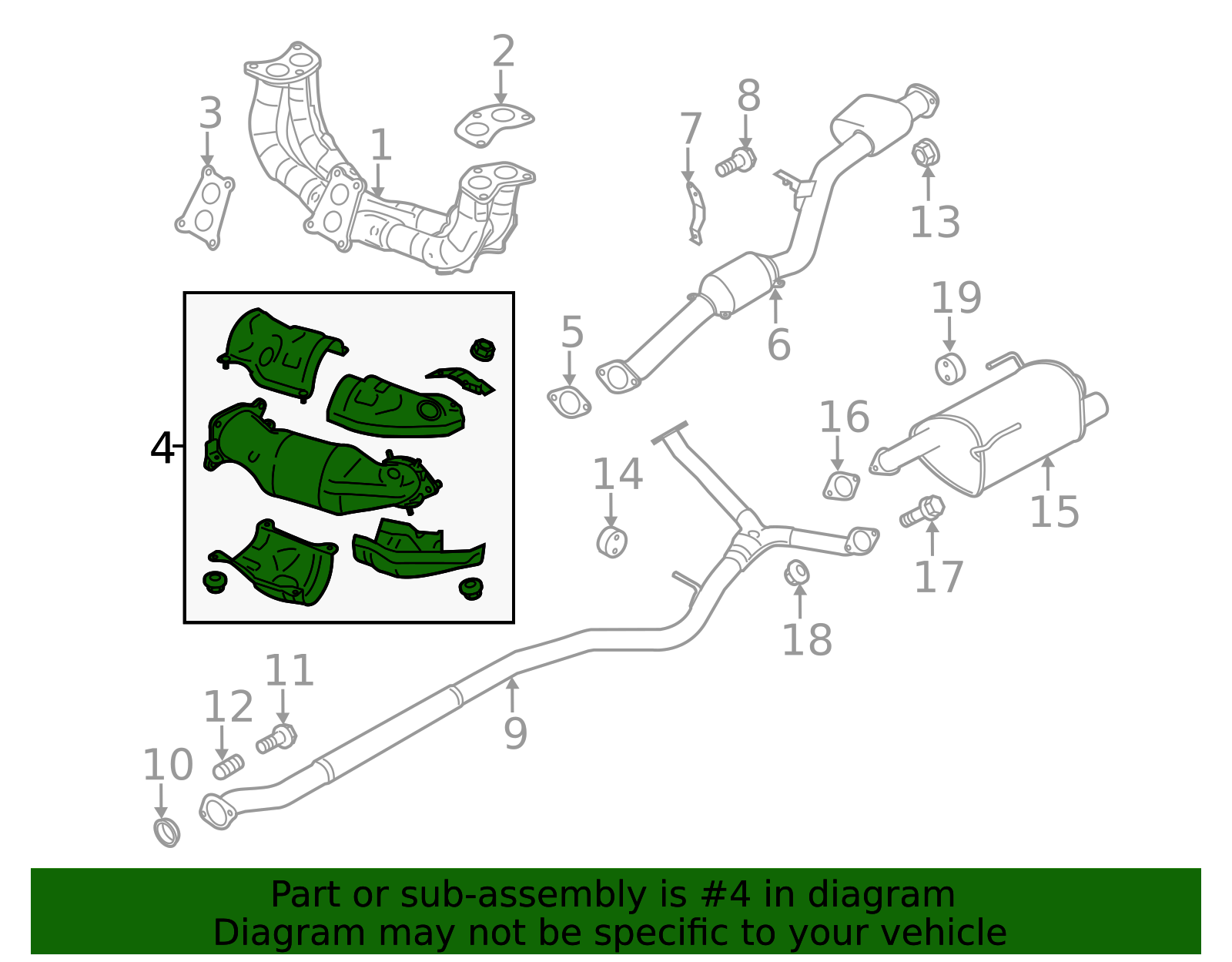 2014-2021 Subaru Center Pipe 44612AA771 | OEM Parts Online