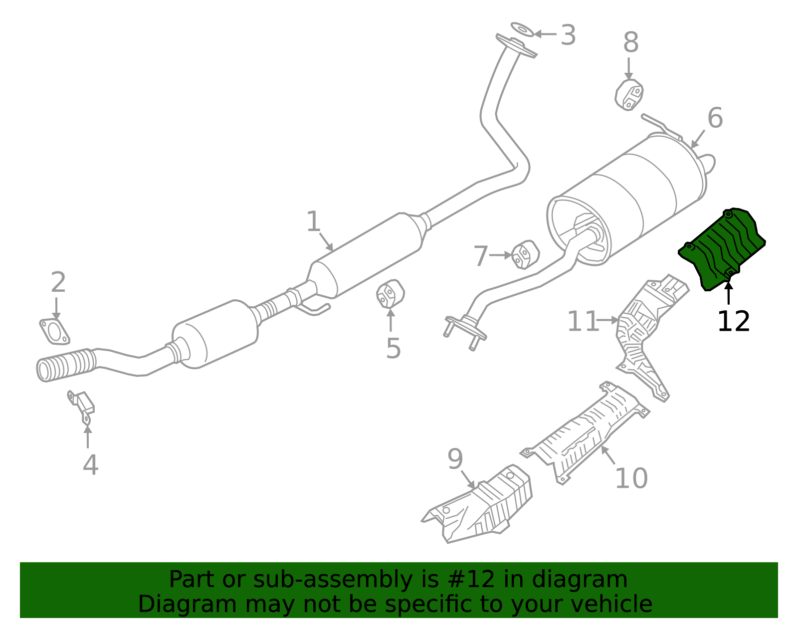 74772-5RL0A - 2018-2024 Nissan Kicks - Exhaust Heat Shield | Conicelli ...