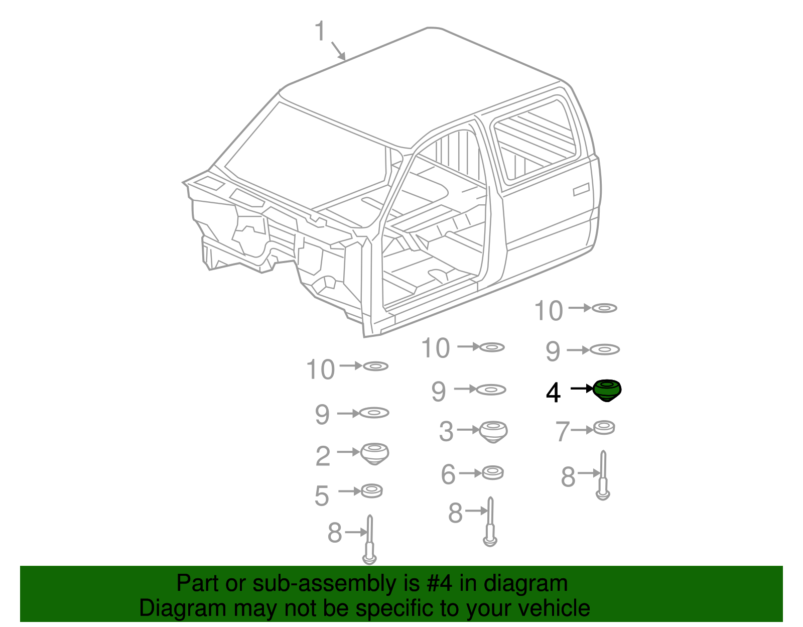 22954779 - OEM GM Mount Cushion | GMPartsCenter.net | GM Parts Center