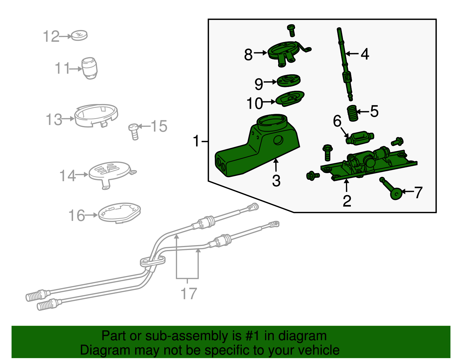 2008-2015 Audi R8 Gear Shift Assembly 420-711-050 | Audi USA Parts