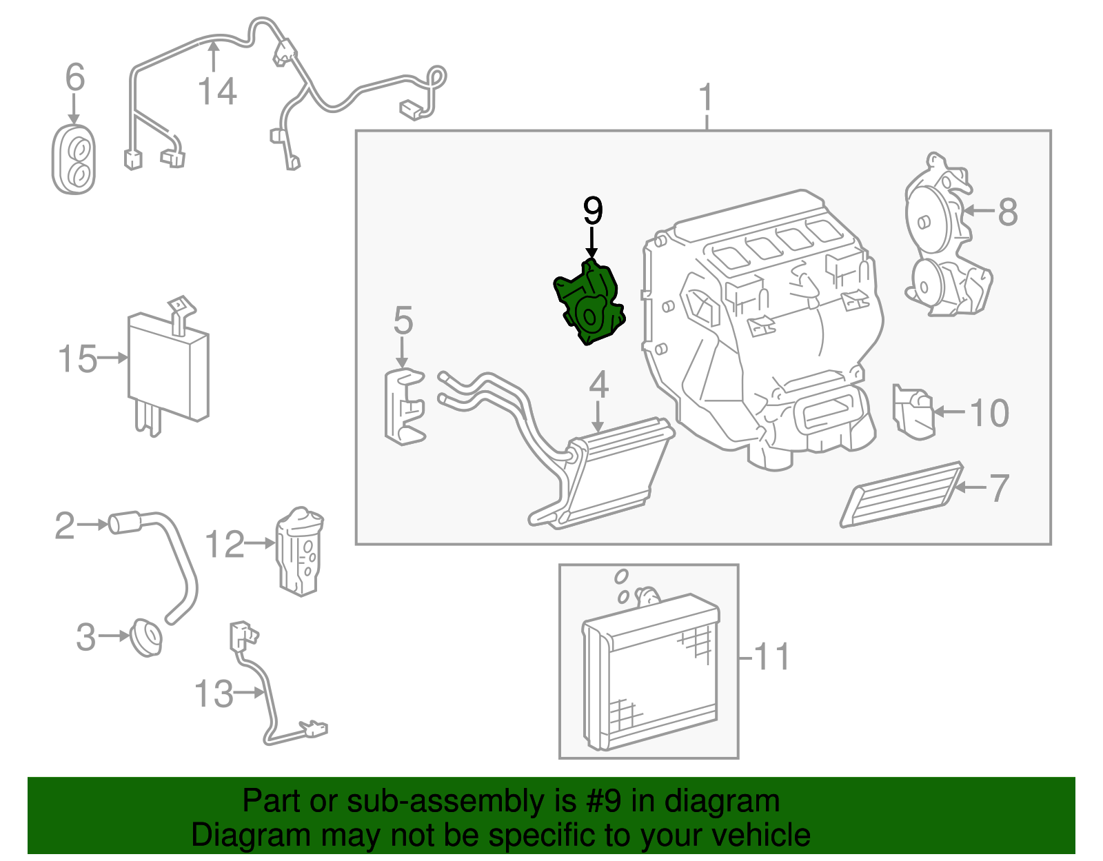 Toyota HVAC Blend Door Actuator Part# 8710607120 | Toyota of Colorado ...