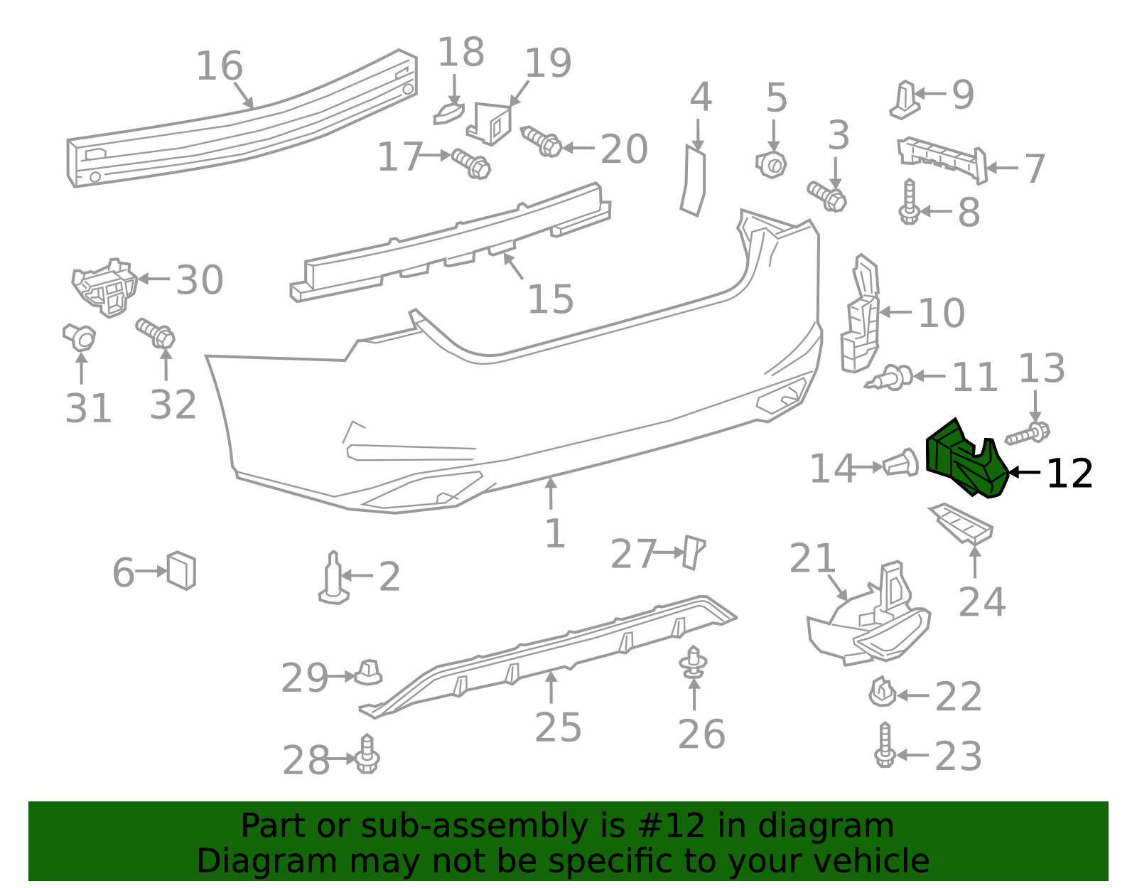 52567-06020 - Side Retainer 2019-2025 Lexus ES350 | Longo Lexus Parts