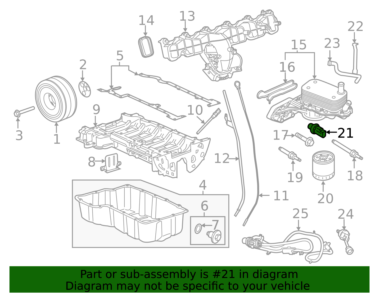 Genuine OEM Ford Part - Engine Oil Pressure Switch 3S7Z-9278-B ...