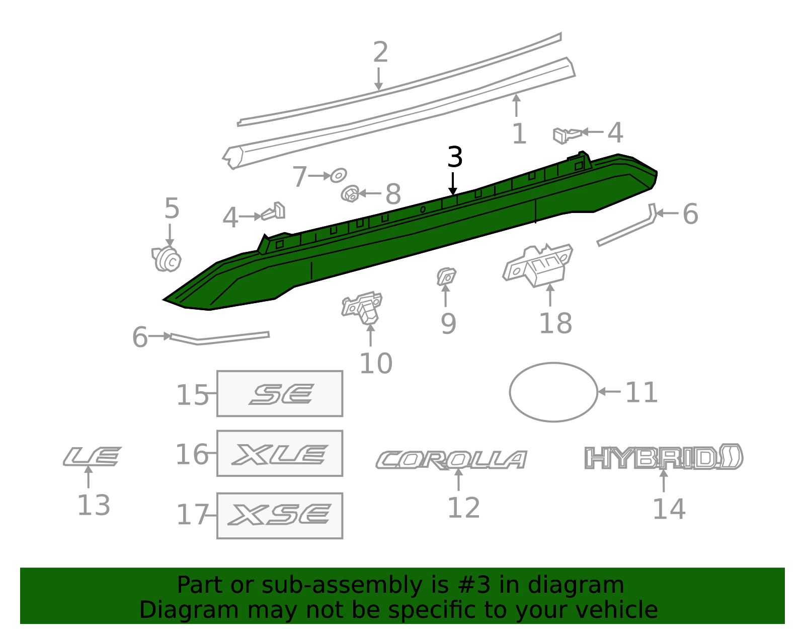 76811-02965 - High-Quality Filler Molding for AutoNation Parts