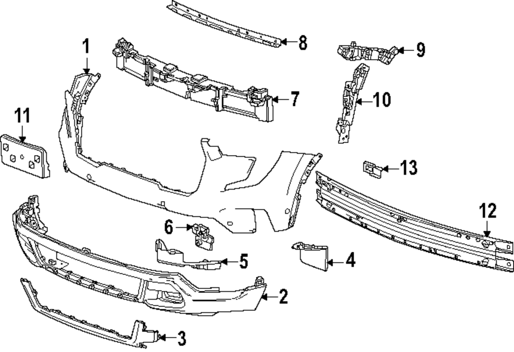 2024-2025 GMC Acadia Lower Cover 26575128 GM | GMPartsDirect.com