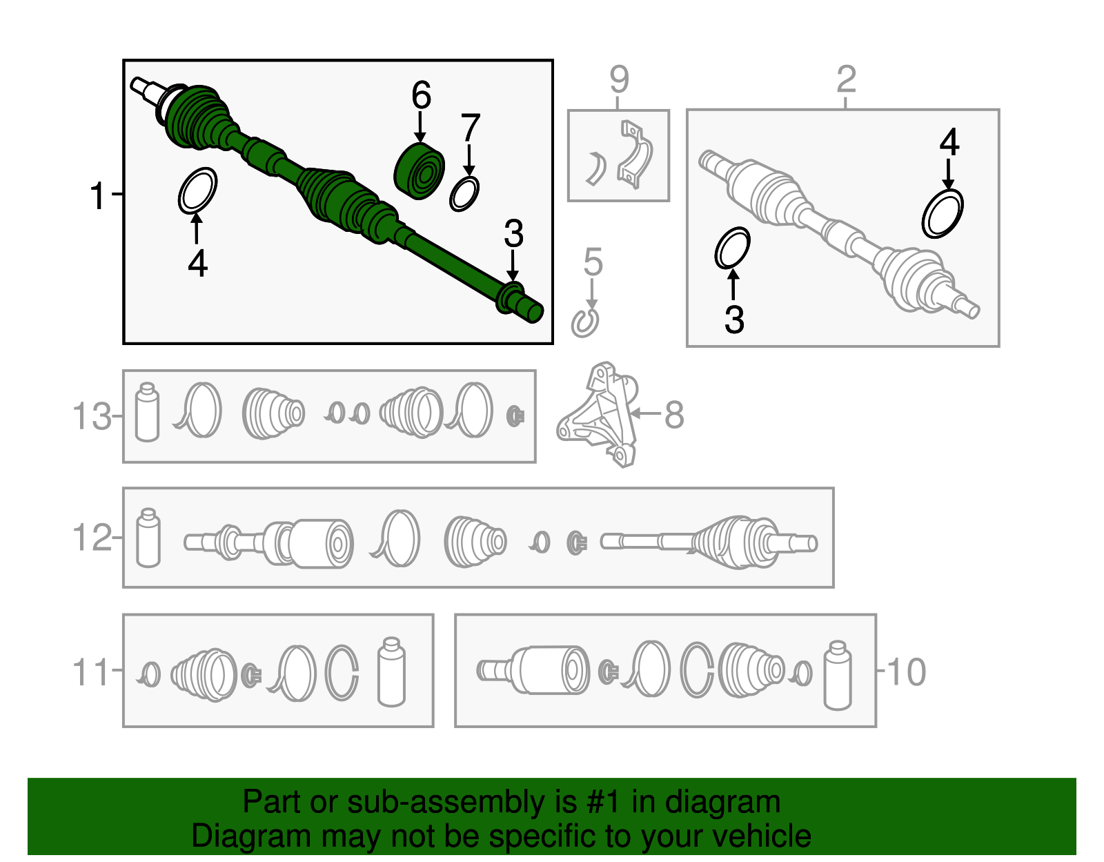 FTC4-25-50X - 2014-2018 Mazda 3 - Axle Assembly | Mazda Part Direct