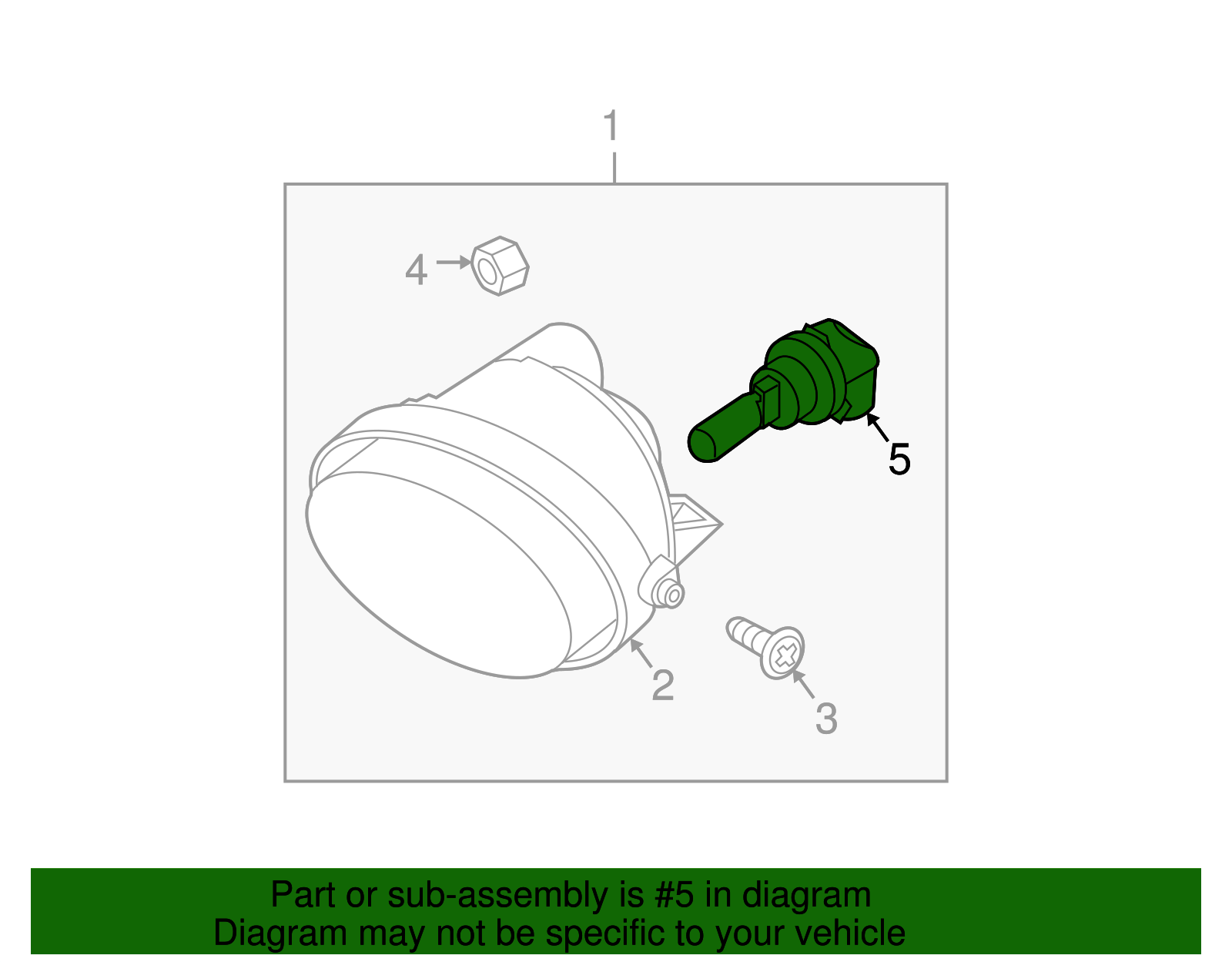 2008-2015 Nissan TITAN Fog Lamp Bulb 26296-9B94C | Nissan Parts Central