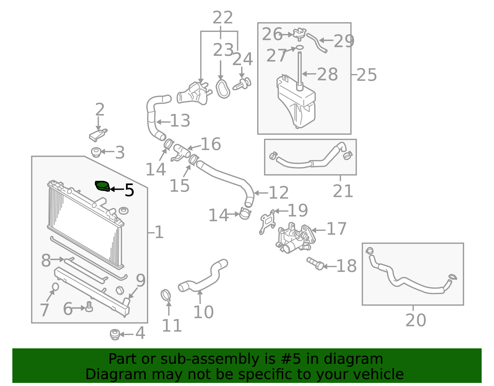 2007-2012 Mazda Radiator Cap LFH1-15-205 | OEM Parts Online