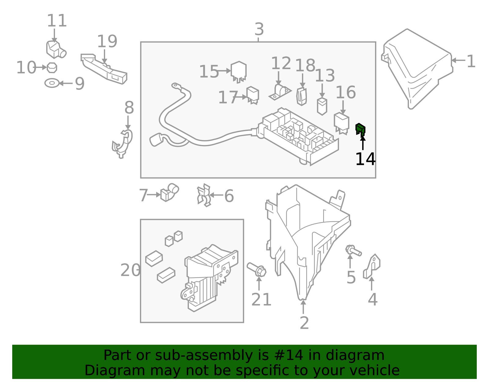 2003-2014 Subaru Mini Fuse 82210AE30A | Subaru Parts Store