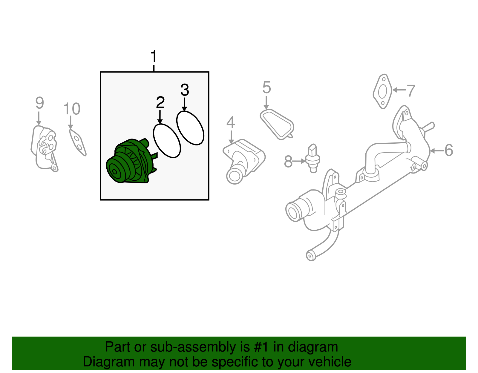 21010-JA11A - Water Pump - 2007-2024 Nissan | Nissan OEM Parts Direct