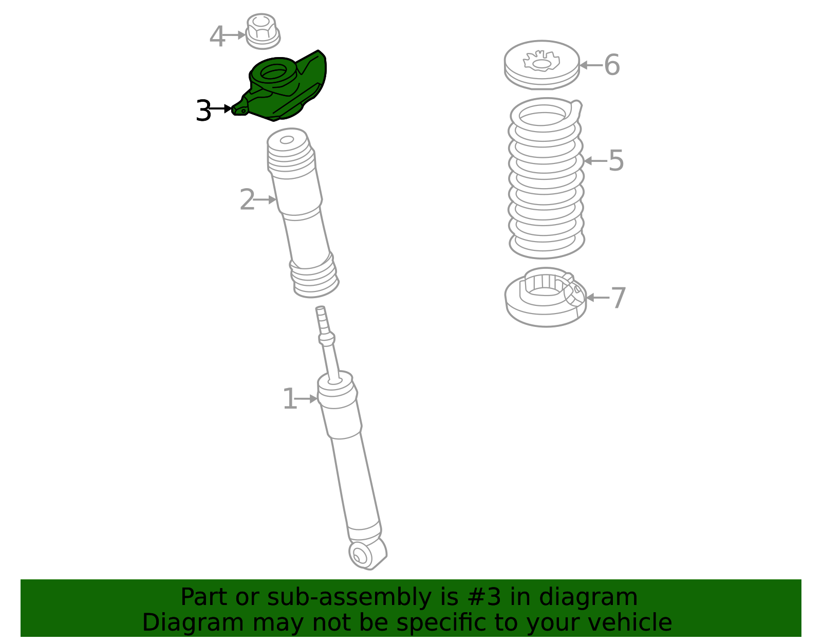 AX000770 - Mitsubishi Suspension Shock Absorber Mount 2023-2025 ...