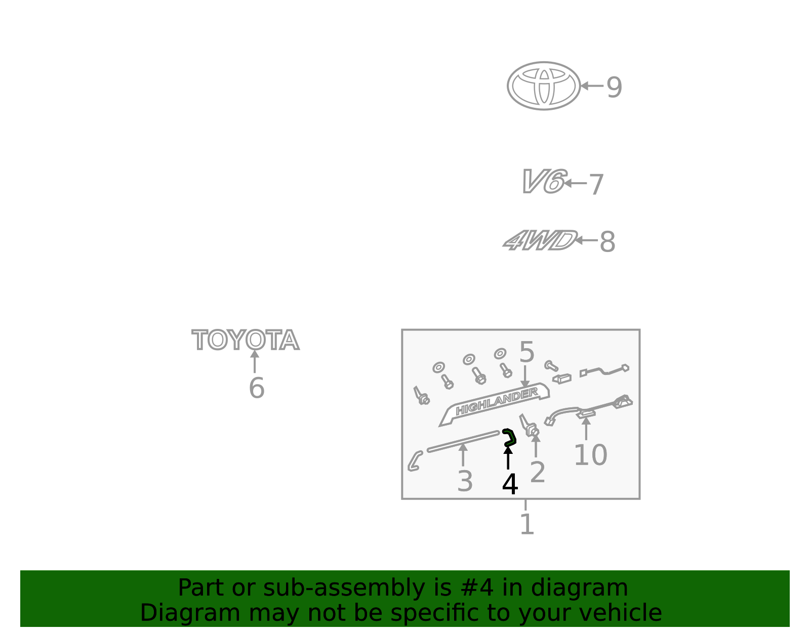 76819-0E020 - High-Quality Lift Gate Trim Seal for 2008-2010 Toyota ...