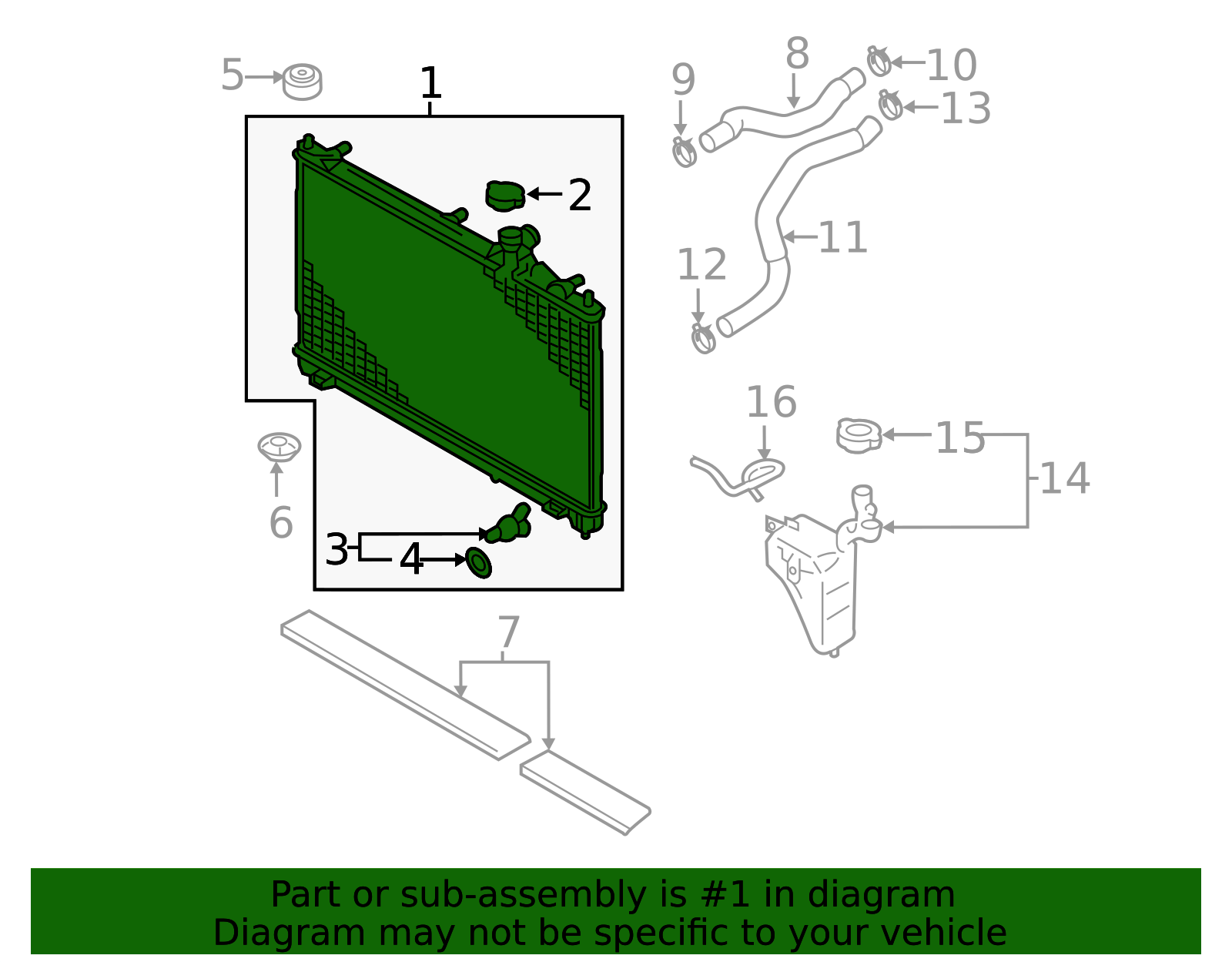 Radiator Assembly 21410W200P | Mitsubishi Part Store