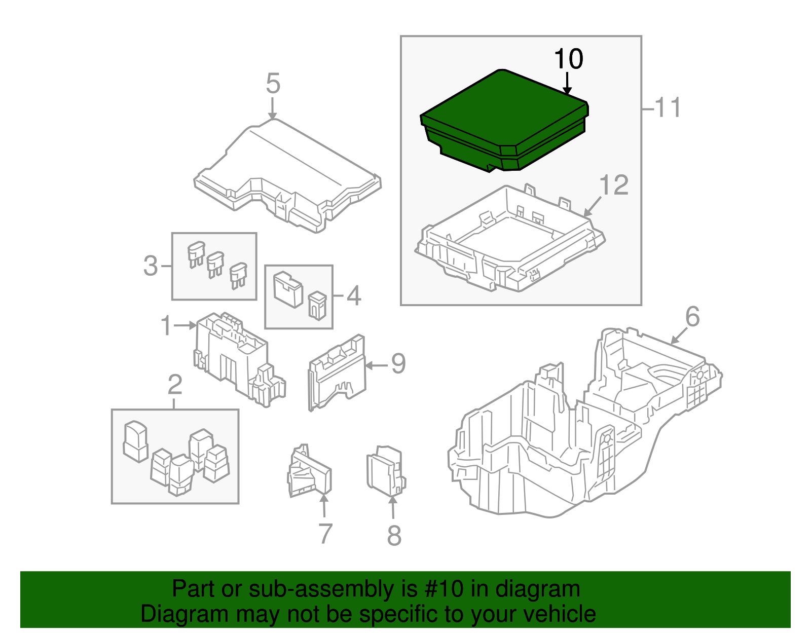 2008-2015 Nissan IPDM Integrated Power Distribution Module 284B7-ET03A ...