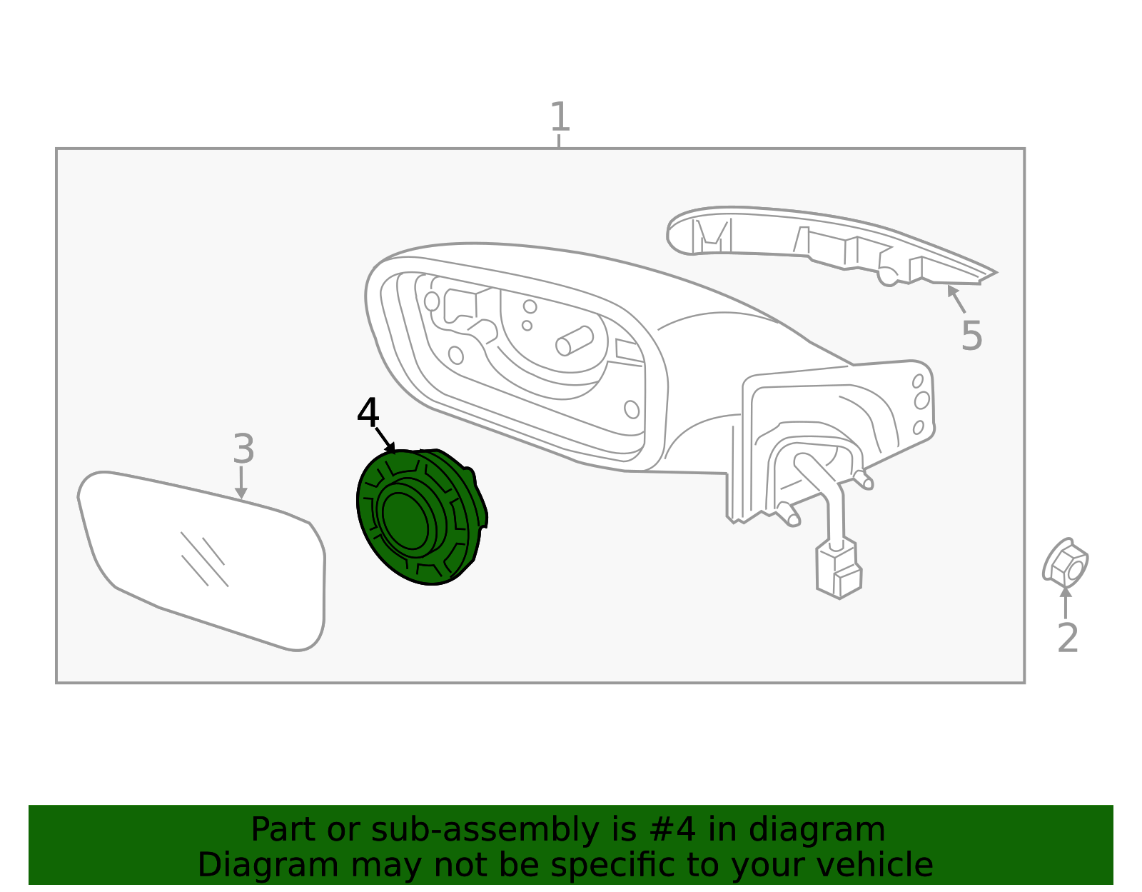 2015-2017 Hyundai Sonata Mirror Motor 87622-3Q000 | OEM Parts Online