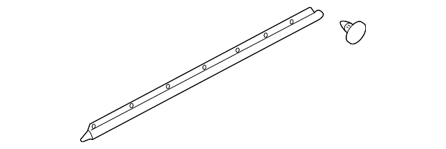 80876-JM70B - Lower Weather-Strip - 2008-2015 Nissan | Nissan OEM Parts ...