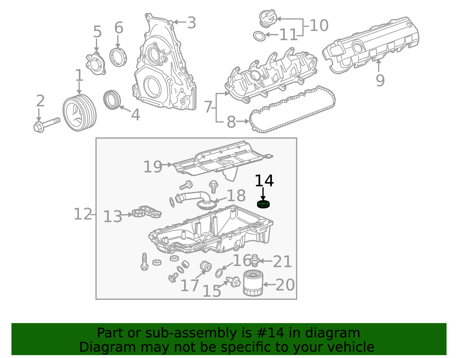 GM Parts: Oil Pan Port Seal (Part# 12621086) | GM Parts Store