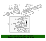 2014-2025 GM Oil Pan Port Seal 12621086 GM | GMPartsDirect.com